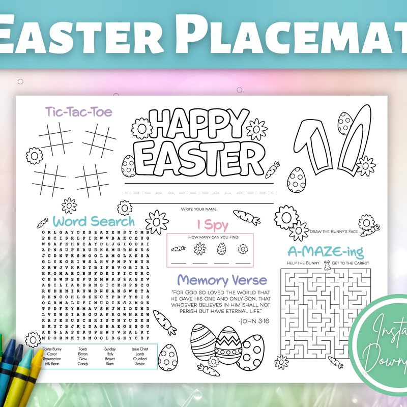 Easter Placemats - Etsy