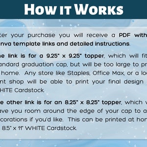 Personalized Graduation Cap Topper Canva Template Digital Download ...