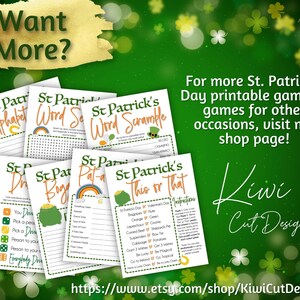St Patrick's Day Boggle Game | Printable Game | St Pats Instant ...