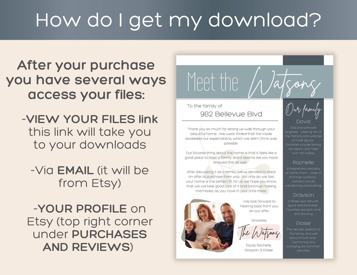 Home Offer Letter to Seller Template | Editable Real Estate Love Letter ...