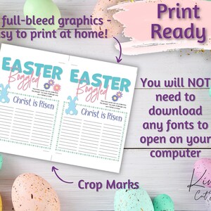 Easter Boggled Game Instant Digital Download Printable for Kids ...