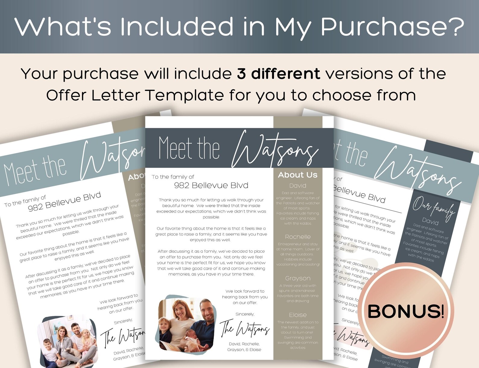 Home Offer Letter to Seller Template | Editable Real Estate Love Letter ...