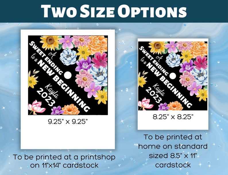 Personalized Graduation Cap Topper Canva Template Digital Download ...