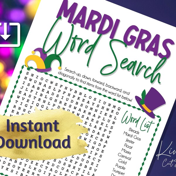 Mardi Gras Activity - Etsy