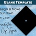 Blank Graduation Cap Topper Template Digital Download | Grad Topper ...