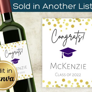 Personalized Graduation Cap Topper Canva Template Digital - Etsy