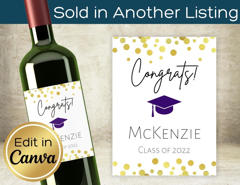 Personalized Graduation Cap Topper Canva Template Digital - Etsy