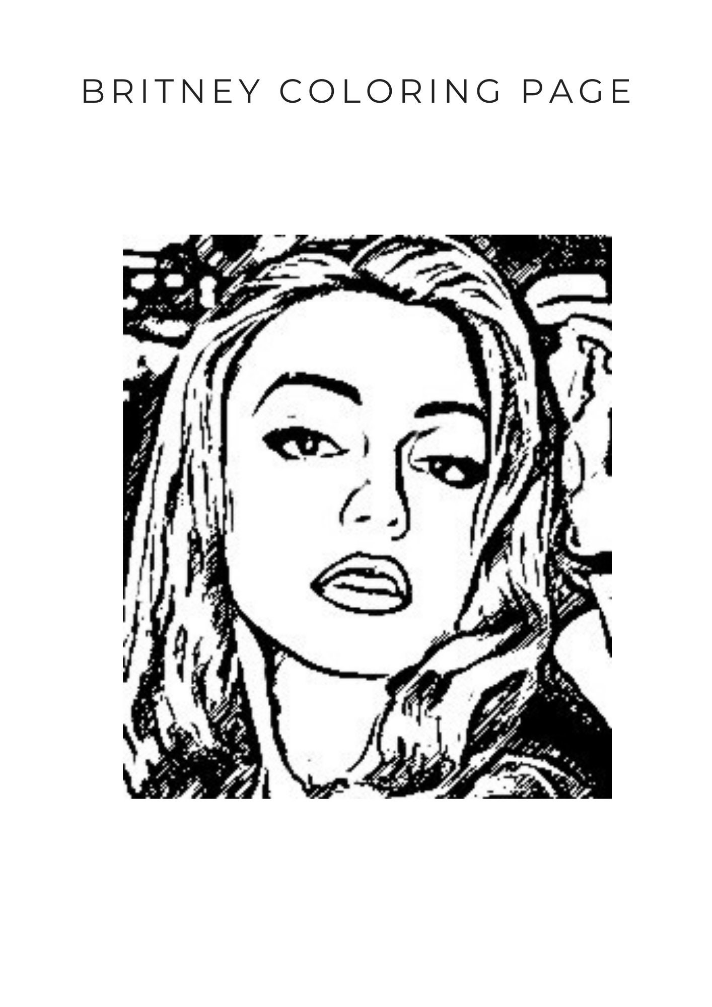 Britney Spears Pages Coloring Pages