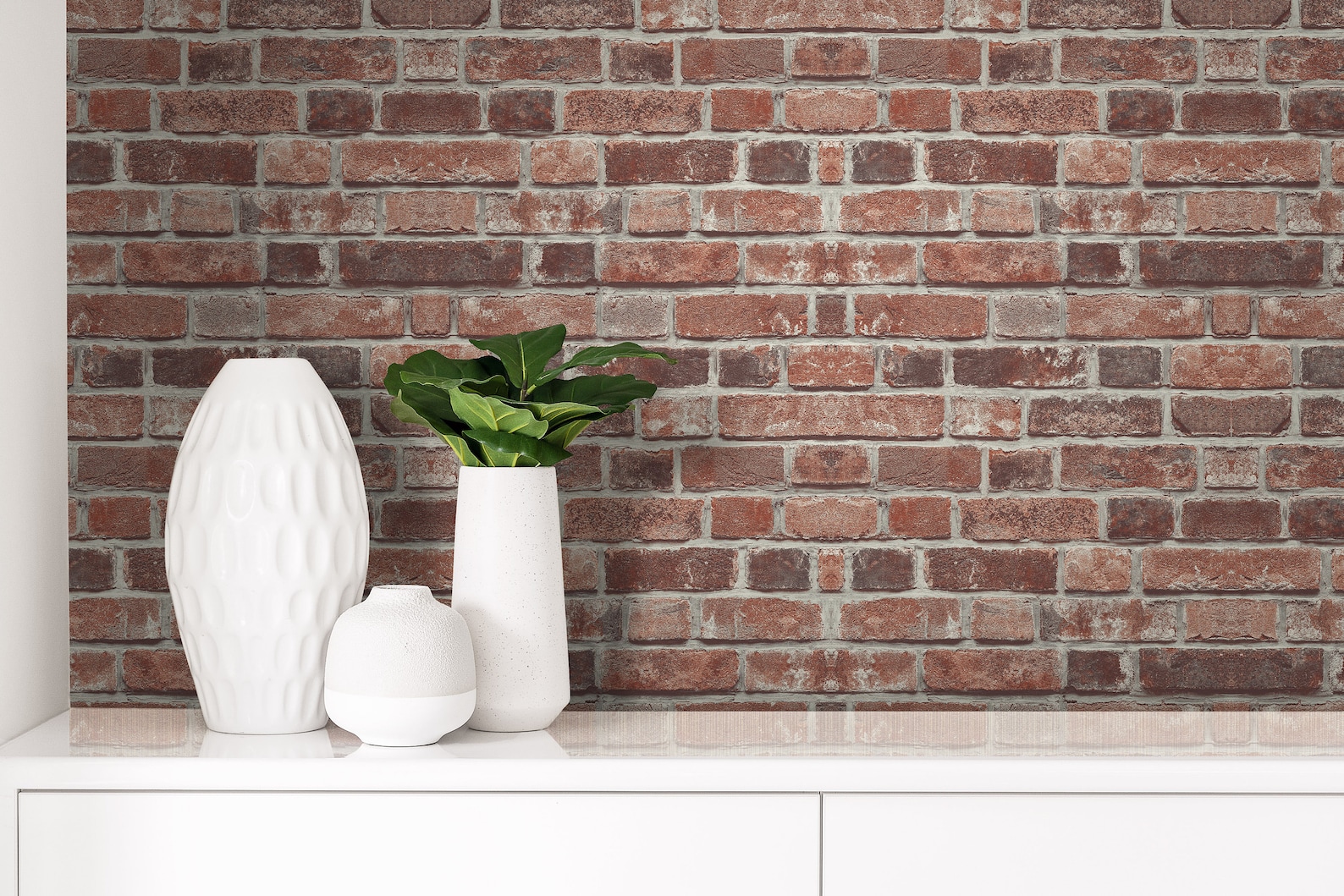 Brick Vinyl Peel and Stick Wallpaper Roll (covers 30.75 Sq. Ft.) - Etsy