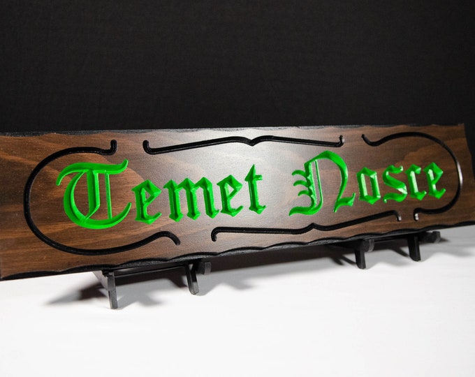 Know Thyself Replica Sign From the Matrix, Temet Nosce Oracle Kitchen ...