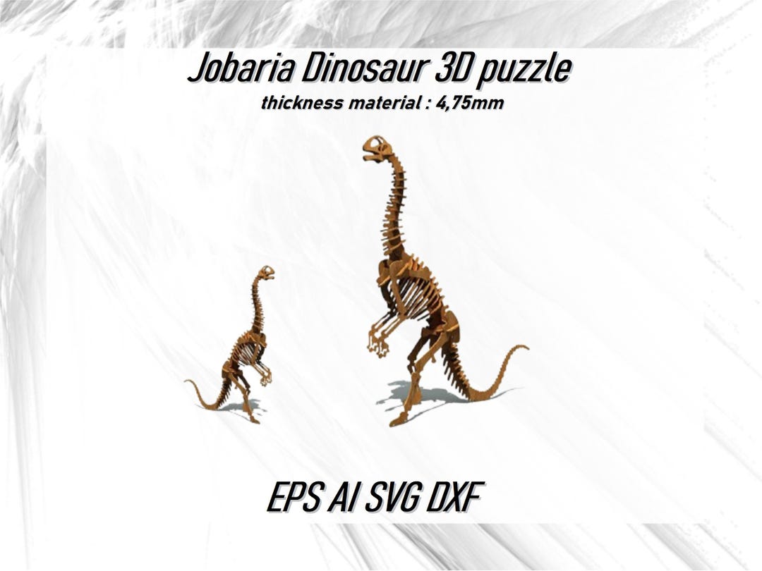 Jobaria Dinosaur SVG Digital Pattern Template File for Cnc and Laser ...