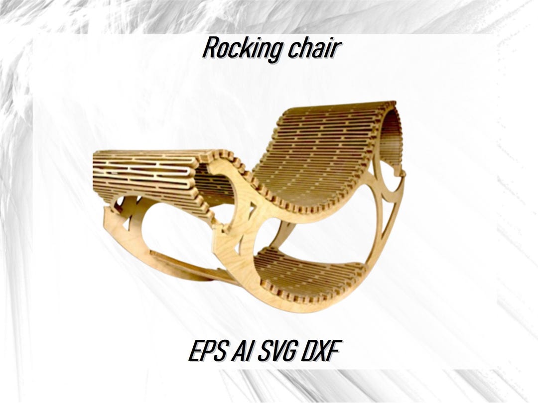 Wooden Rocking Chair for CNC Machine,wood Furniture, Model Rocking ...