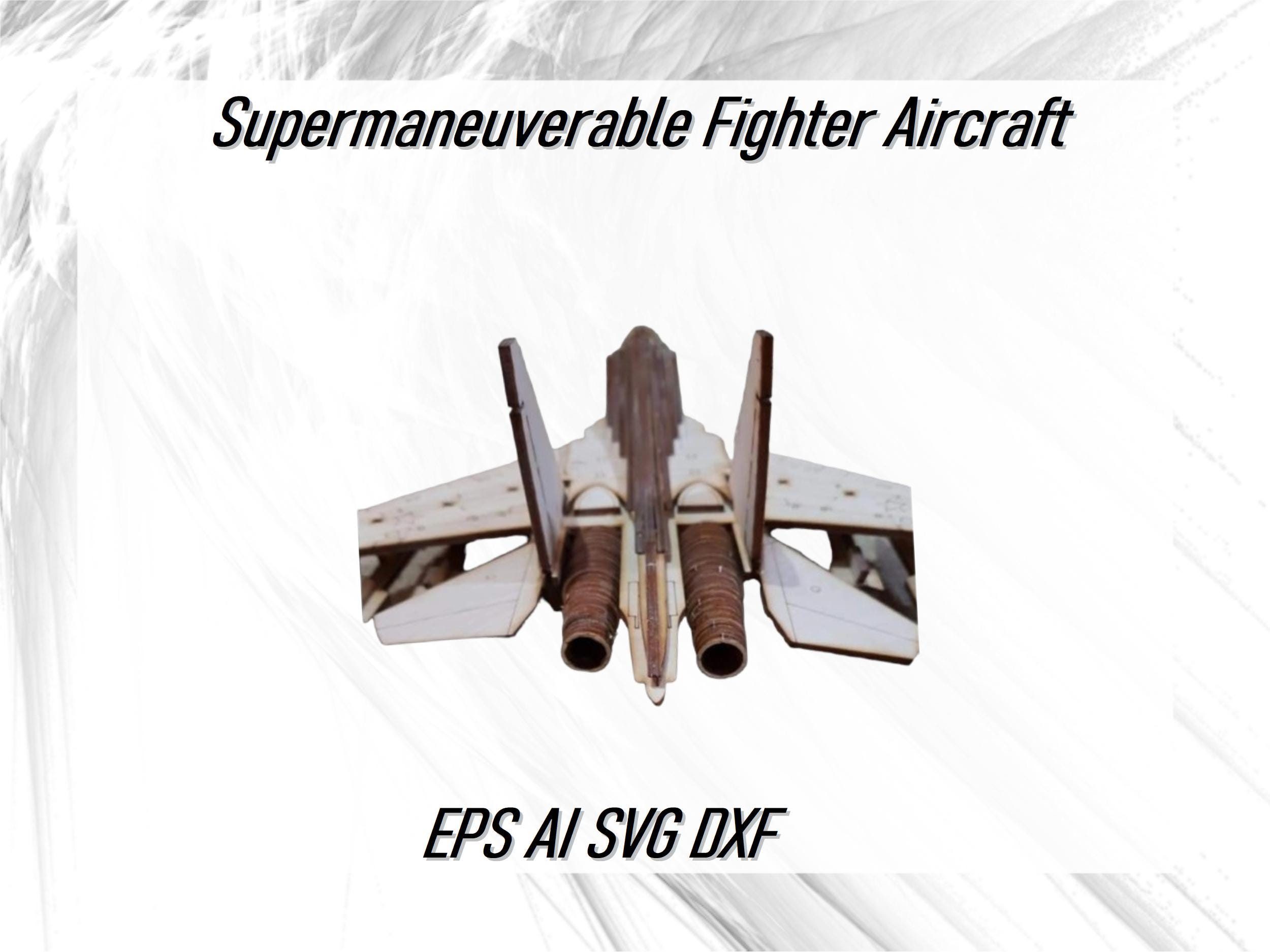 Fighter Aircraft 3D Model SVG DXF Cdr,soviet Supermaneuverable Jet ...