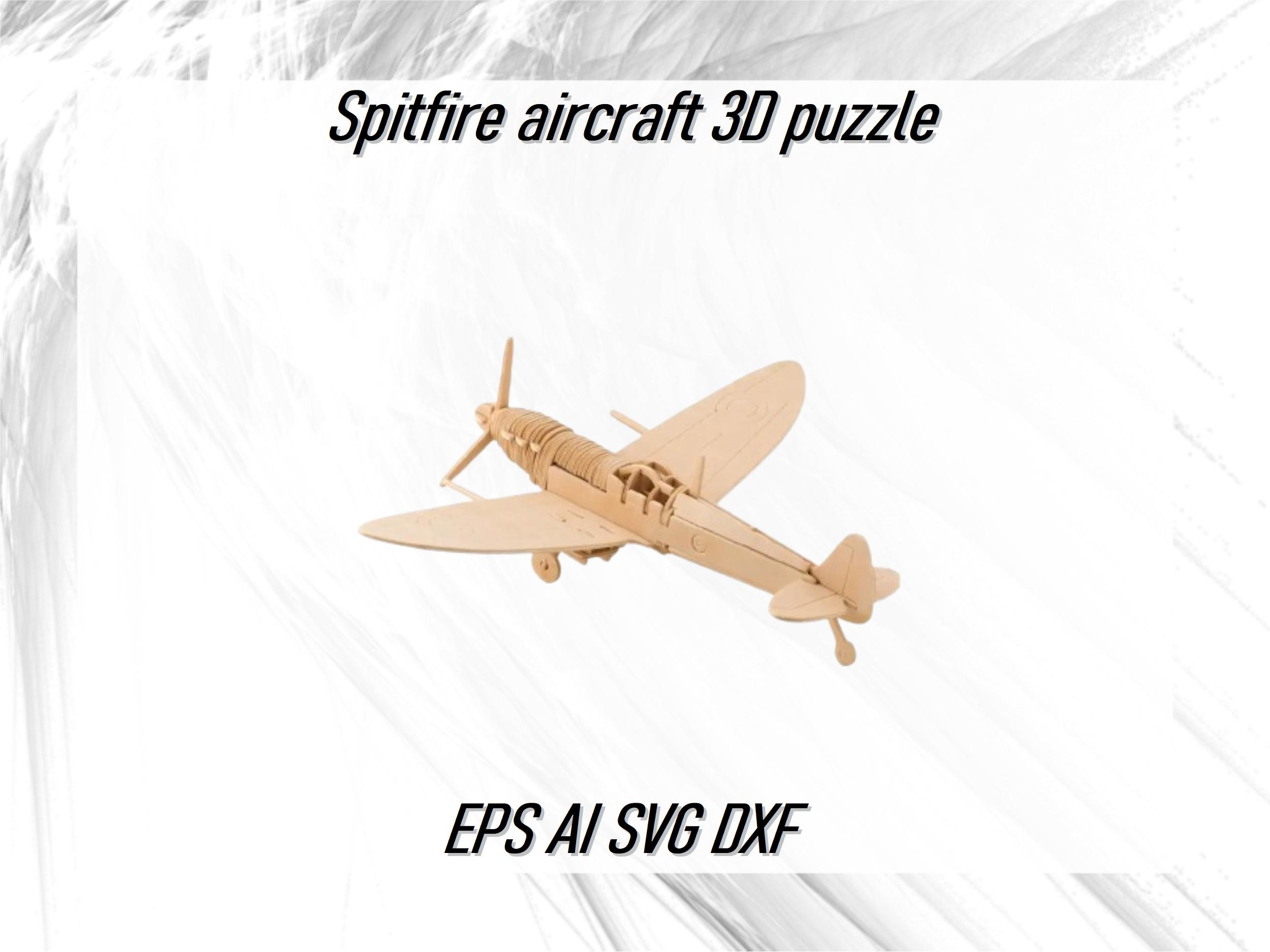 WW2 Ally Aircraft Spitfire 3D Model for Laser Cutting Machine,military ...