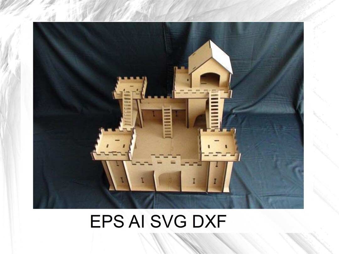 Laser Cut Wooden Castle Bundle Set of 4 Plans Laser Files for Laser and ...