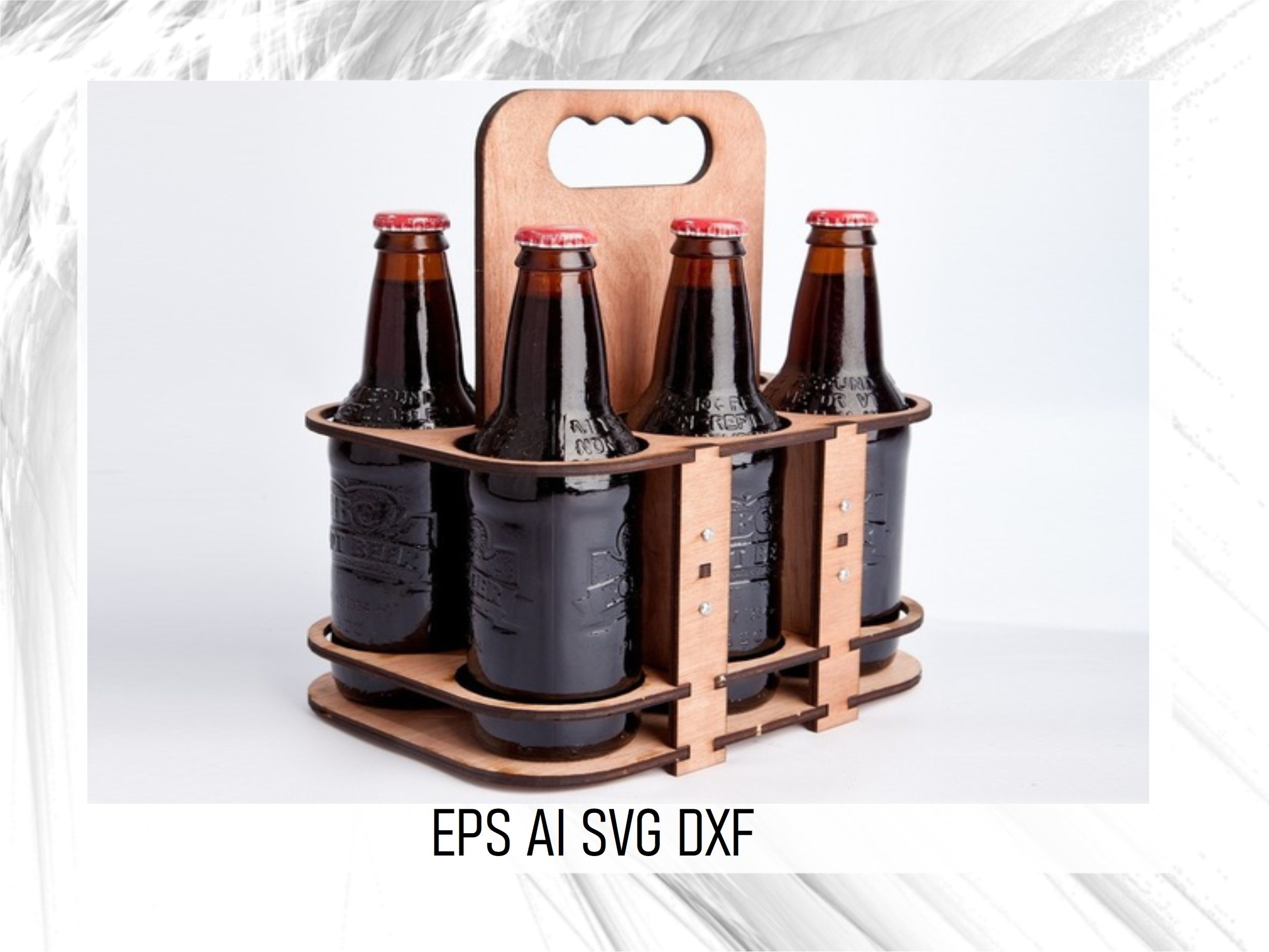 Beer Holder Vector Files,wine Box Bundle 5 Vector Files, Wine Box Laser ...