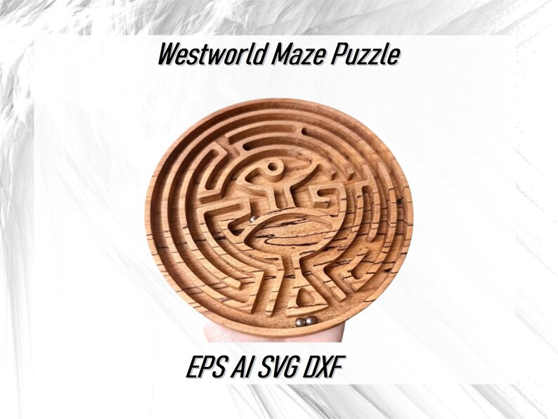 Laser Cut Westworld Maze Puzzle Game Vector Files CDR DXF Svg,instant ...