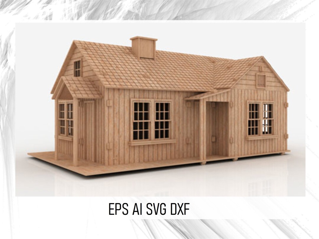 Wooden Houses Laser Cut Files, Svg Tiny Houses SVG Bundle , Wooden ...