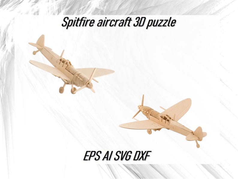 WW2 Ally Aircraft Spitfire 3D Model for Laser Cutting Machine,military ...