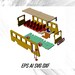 Bus 3D Model Puzzle Svg | Retro Bus Laser Cut | Retro Car Lasercut ...