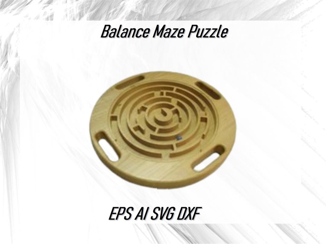 Laser Cut Balance Maze Puzzle Vector Files CDR SVG Dxf,instant Download ...