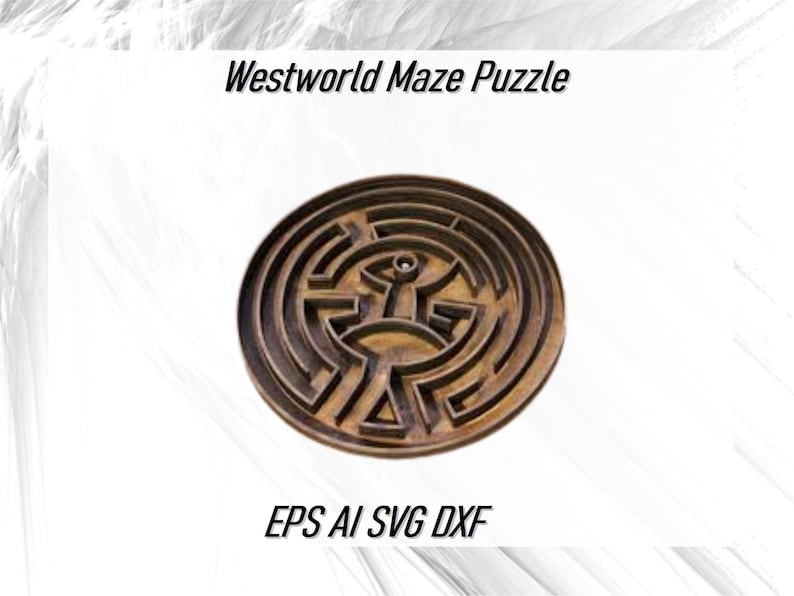 Laser Cut Westworld Maze Puzzle Game Vector Files CDR DXF Svg,instant ...