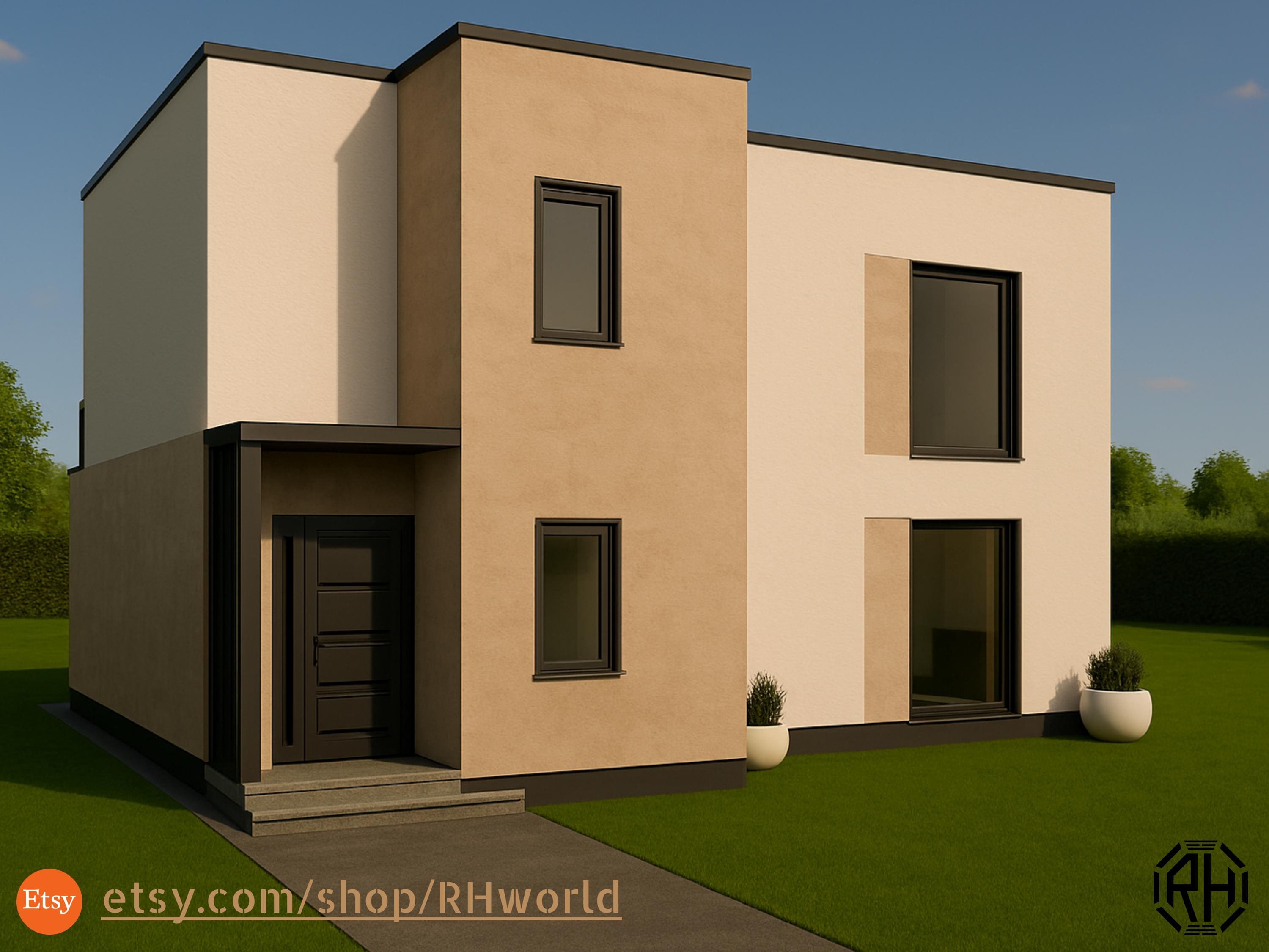 Modern 3 Bedroom House Plan: 2-story Home Design, 141 Sqm (1520 Sq Ft ...