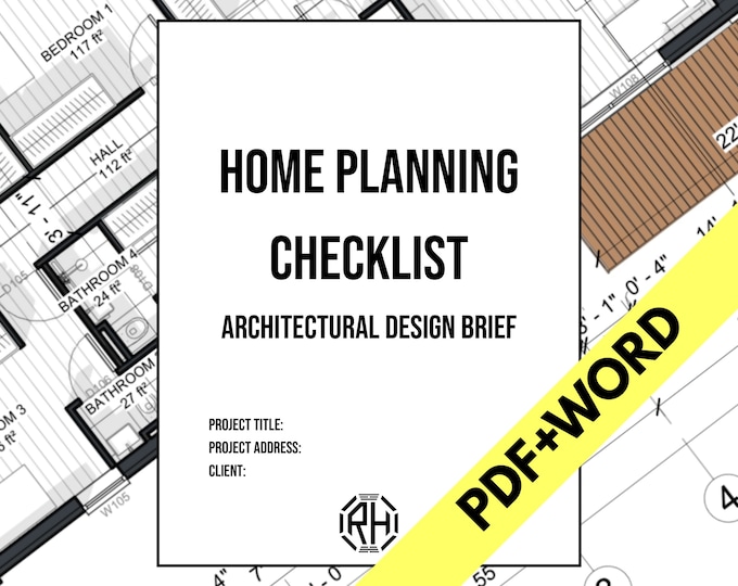 Interior Design Brief Checklist/ Architectural Brief/ Design Brief ...