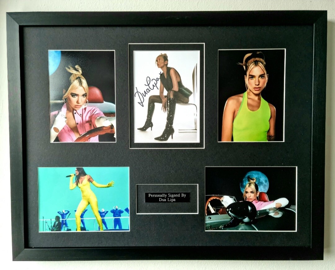 Dua Lipa Signed Future Nostalgia luxury Framed Montage-one - Etsy