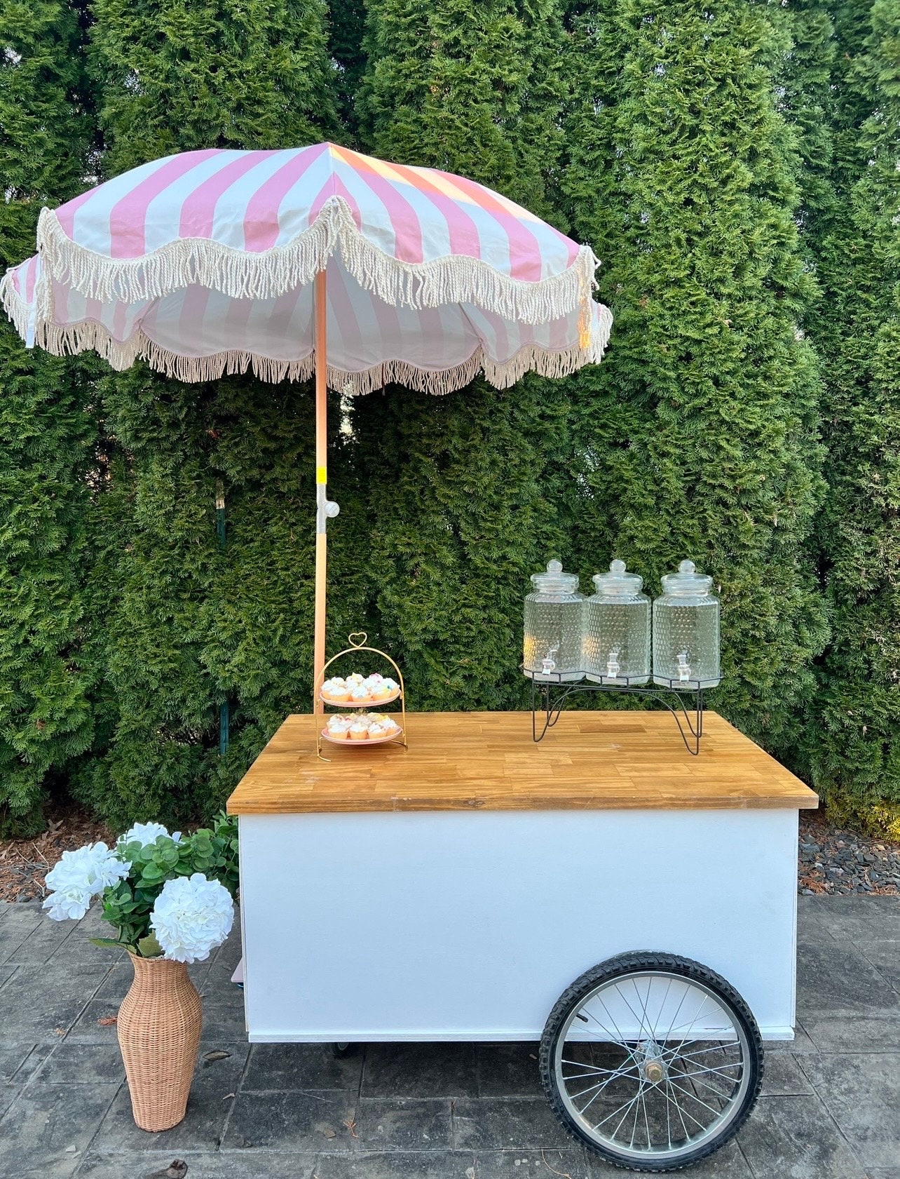Collapsible Bar Wedding Bar Event Bar Flower Bar Snack Cart Charcuterie ...