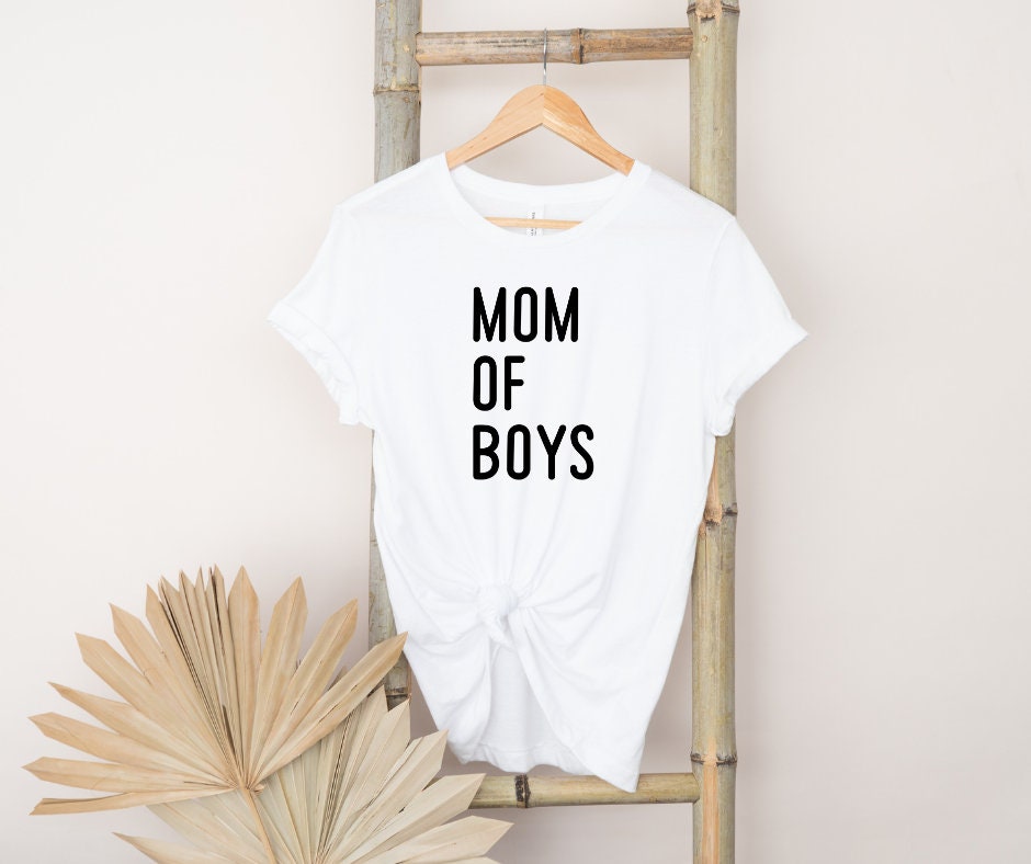 Mom of Boys Shirt for Mothers Day Gift Mom of Boys Tshirt for Mom Mom ...