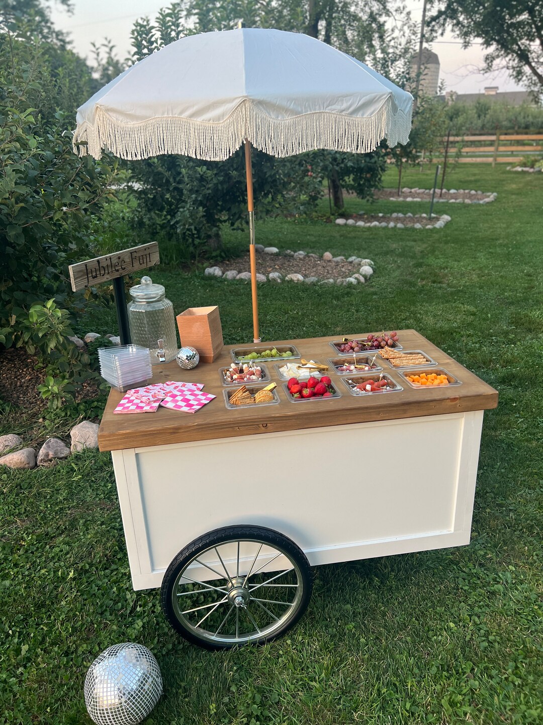 Collapsible Bar | Wedding Bar | Event Bar | Snack Cart | Charcuterie ...