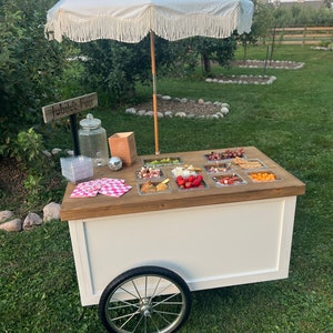 Collapsible Bar Wedding Bar Event Bar Snack Cart Charcuterie Cart ...
