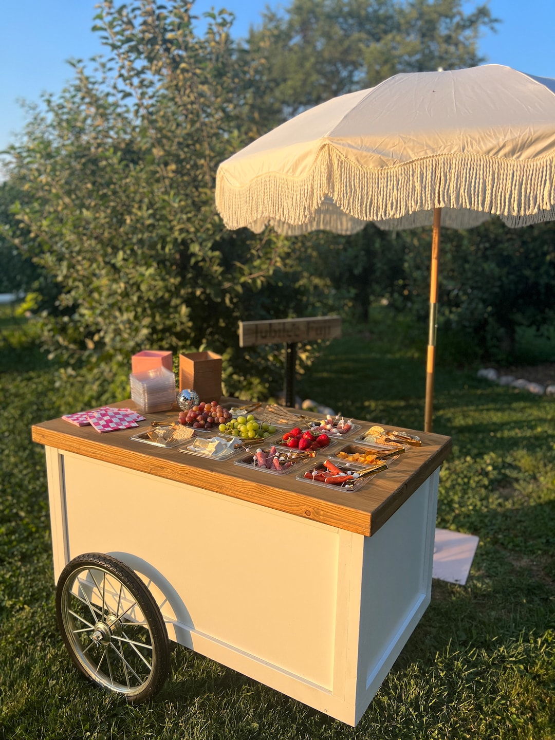 Collapsible Bar | Wedding Bar | Event Bar | Snack Cart | Charcuterie ...