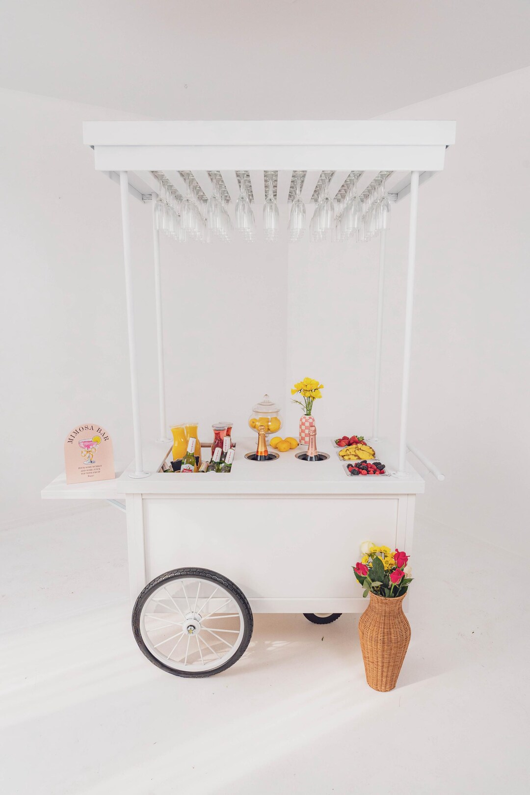 Collapsible Event Bar Cart | Wedding, Charcuterie, Mimosa, Flower ...