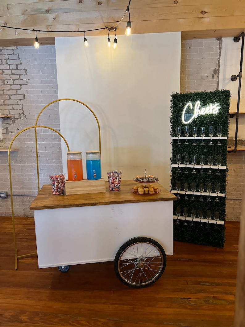 Collapsible Bar Wedding Bar Event Bar Flower Bar Snack Cart Charcuterie ...