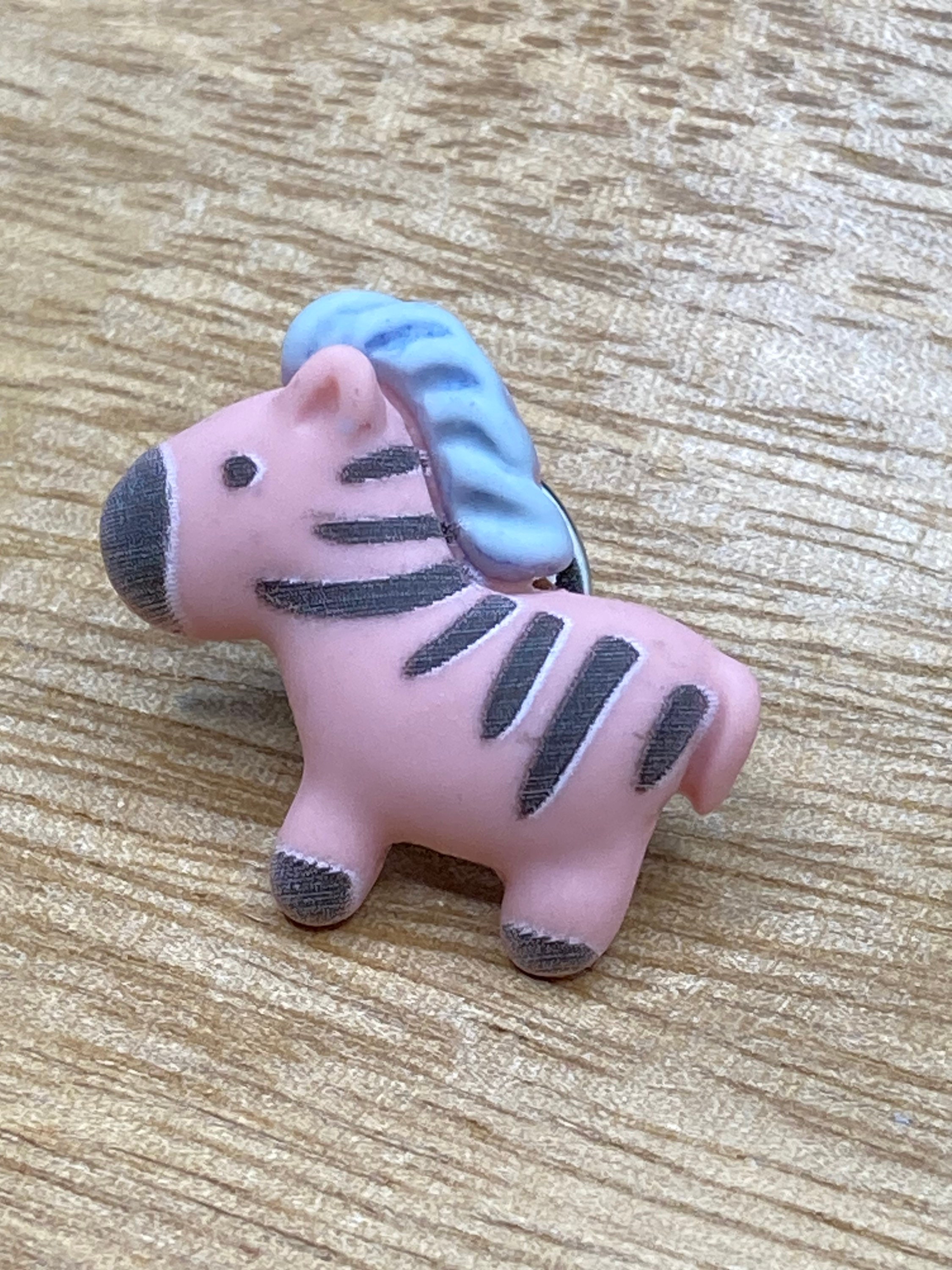 Pink Zebra Badge/zebra Pin/cute Pin/badges/cute Badges/lapel - Etsy
