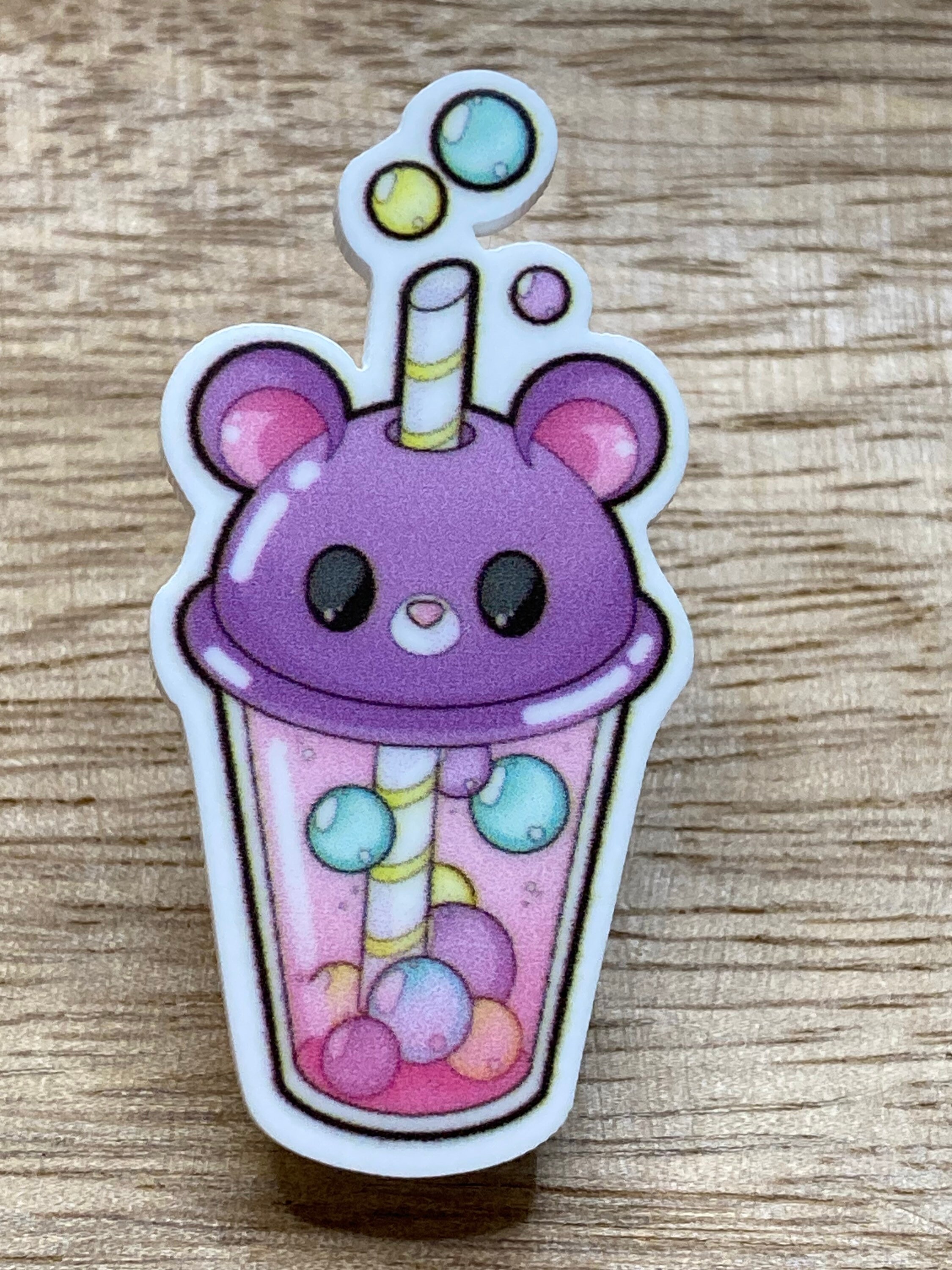 Bubble Tea Pincute Pinbadgescute Badgeslapel Pinkawaii Etsy