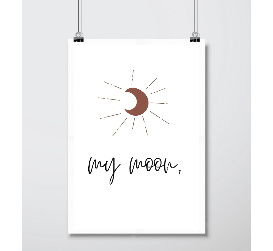 You Are My Sun, My Moon, and All My Stars Print | Kid Bedroom Art ...