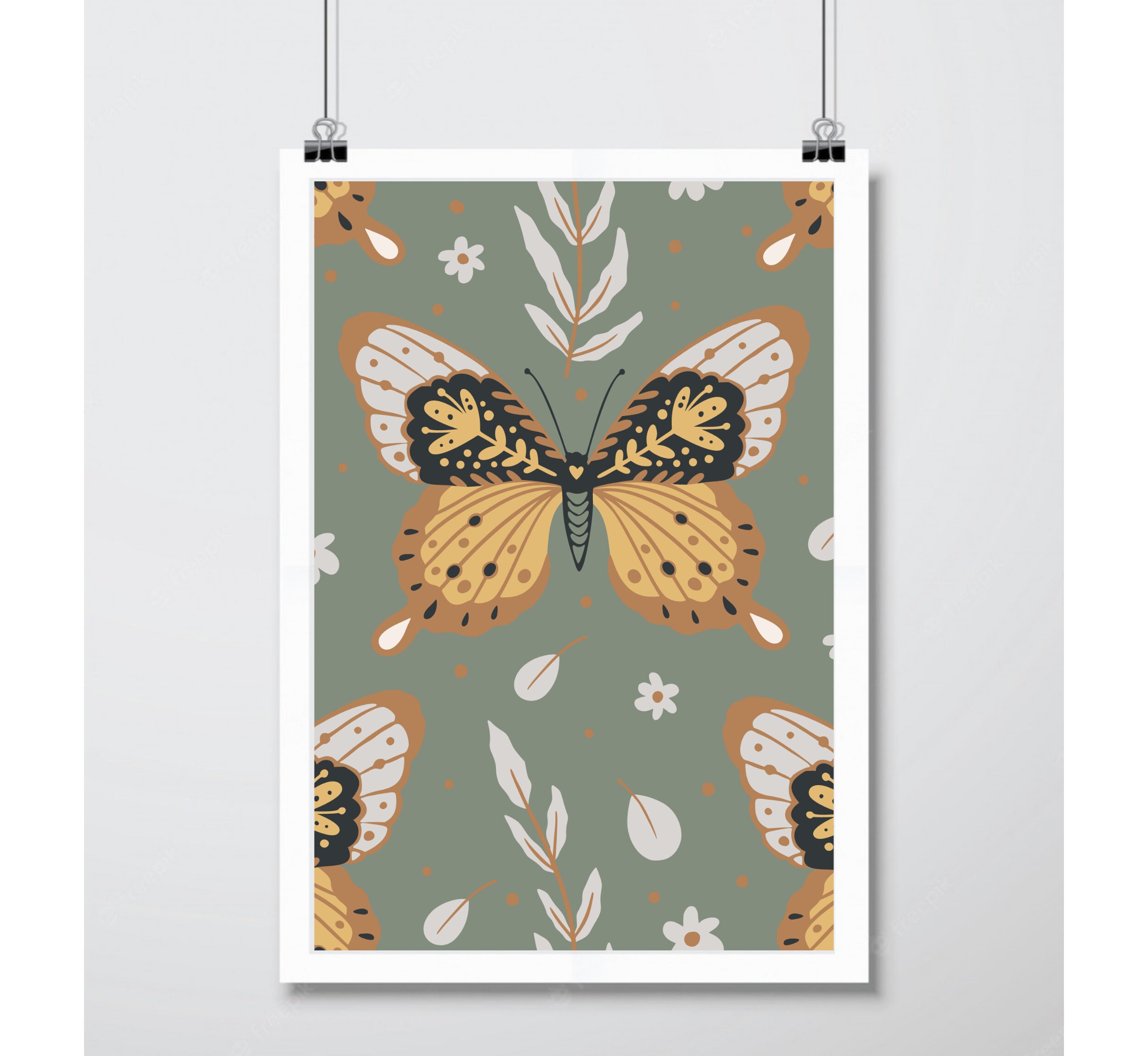 Butterfly Nursery Decor Boho Butterfly Nursery Prints Boho Baby Wall ...