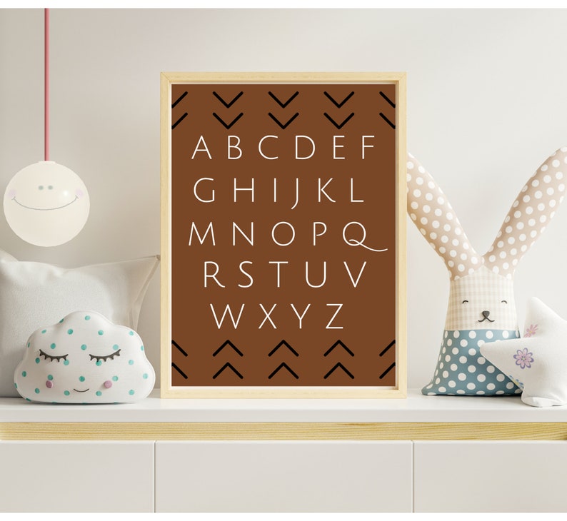 Alphabet Poster | Alphabet Print | ABC Sign | Boho Playroom Sign ...