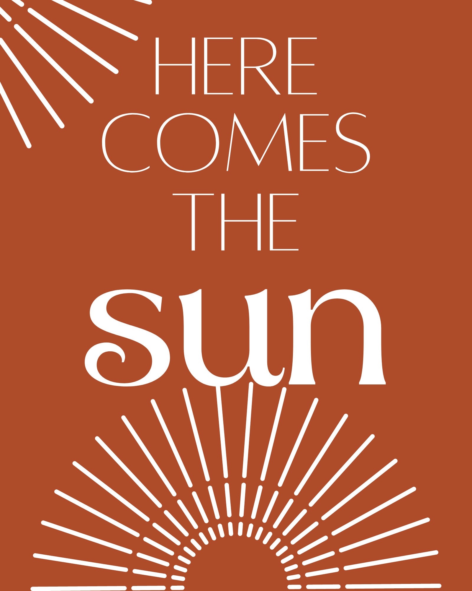 Here Comes the Sun Sign | Here Comes the Sun Wall Decor | Sunshine ...