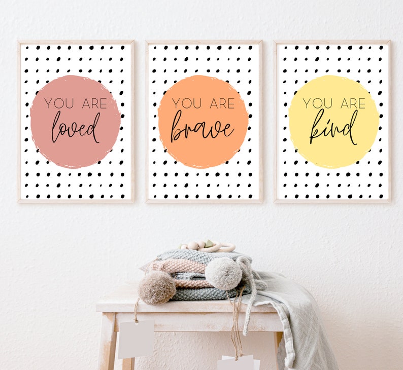 Affirmations for Kid Playroom Prints Affirmations Wall Art Playroom ...
