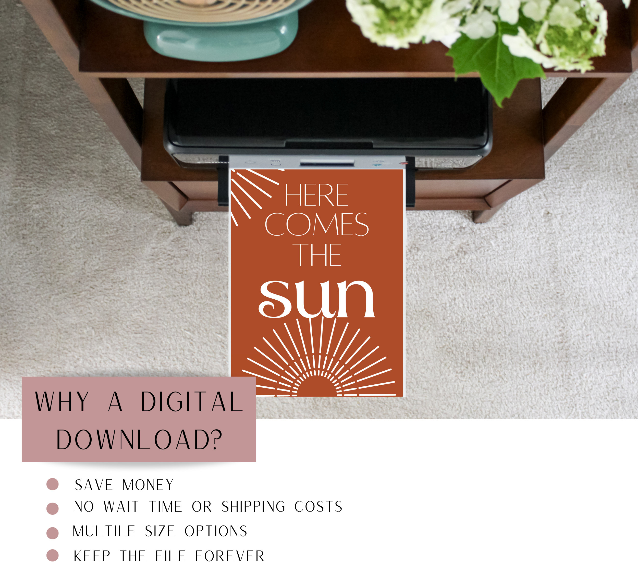 Here Comes the Sun Sign Here Comes the Sun Wall Decor - Etsy