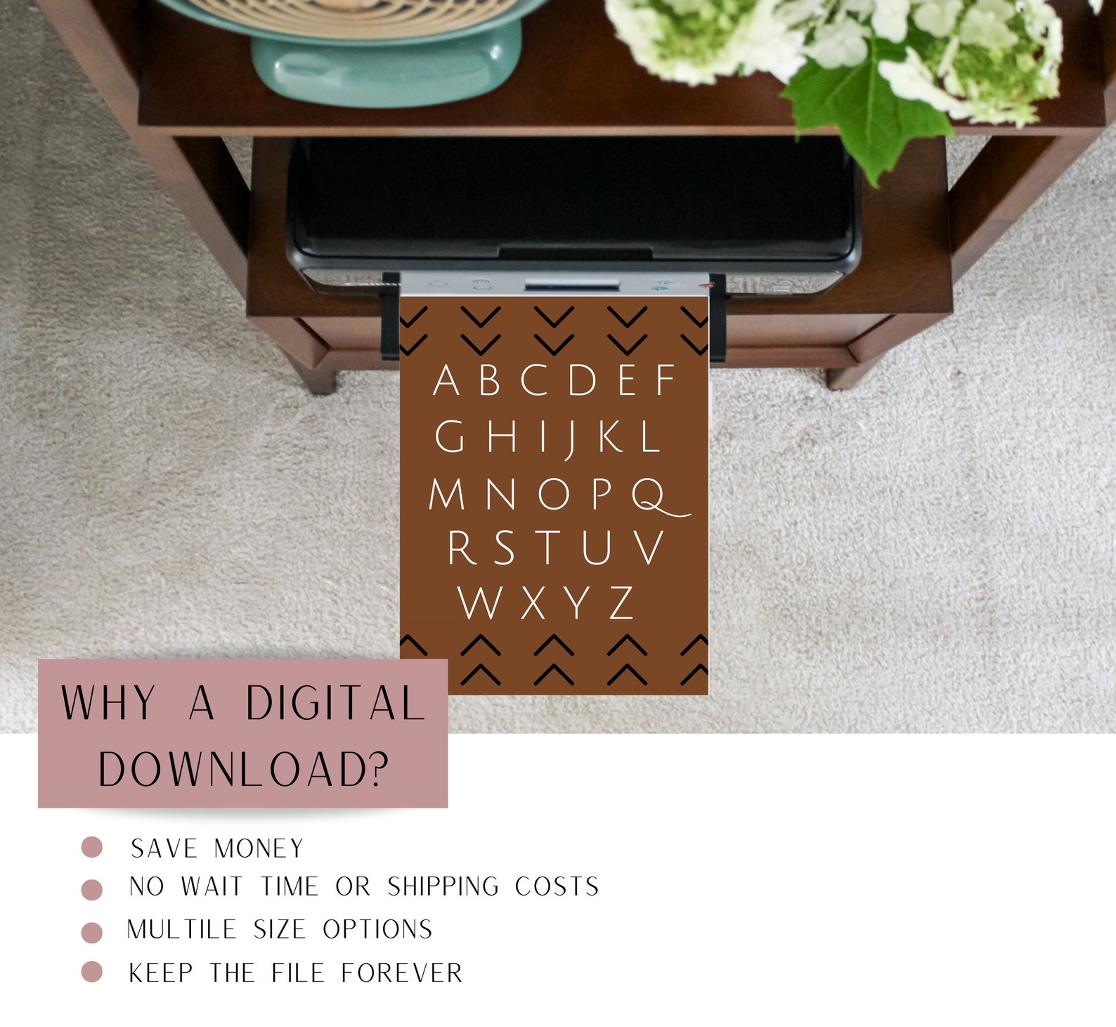 Alphabet Poster | Alphabet Print | ABC Sign | Boho Playroom Sign ...