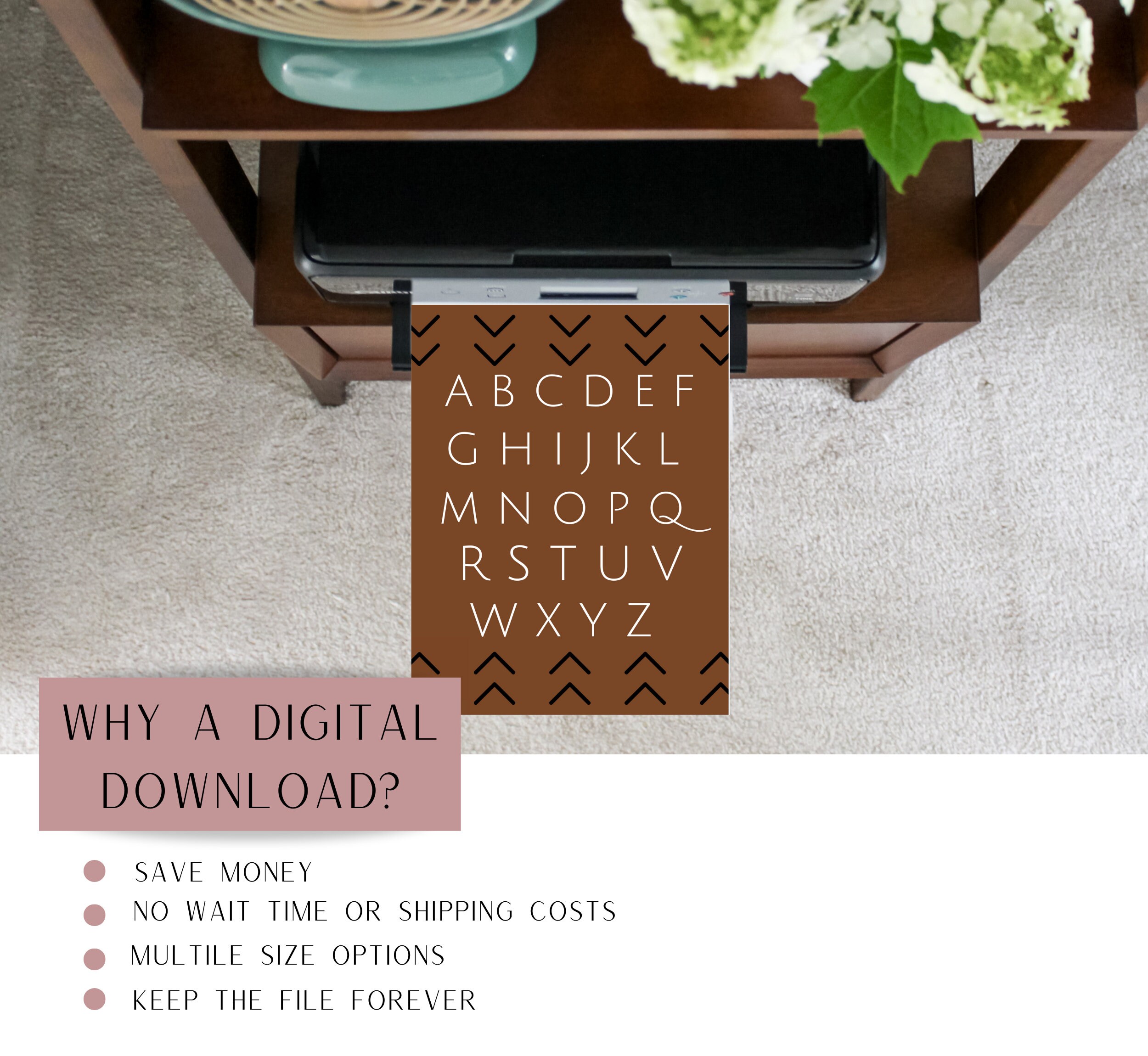 Alphabet Poster | Alphabet Print | ABC Sign | Boho Playroom Sign ...