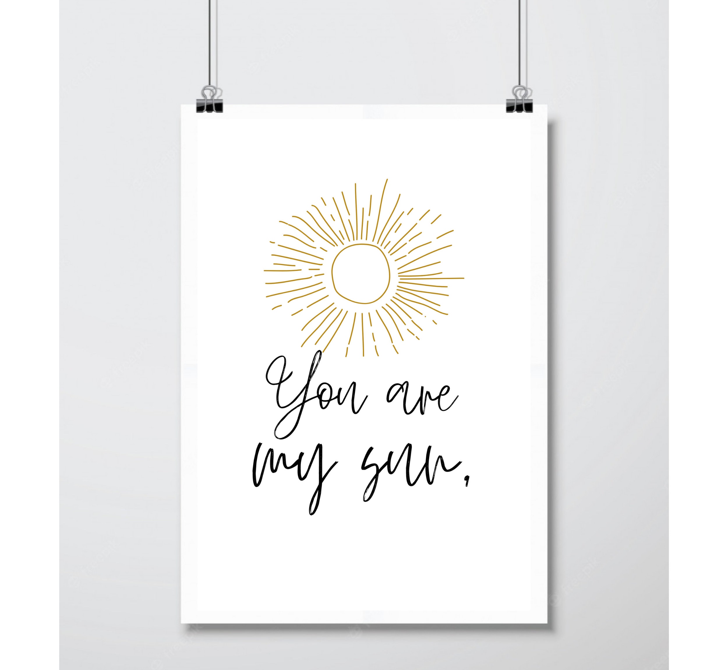 You Are My Sun, My Moon, and All My Stars Print | Kid Bedroom Art ...