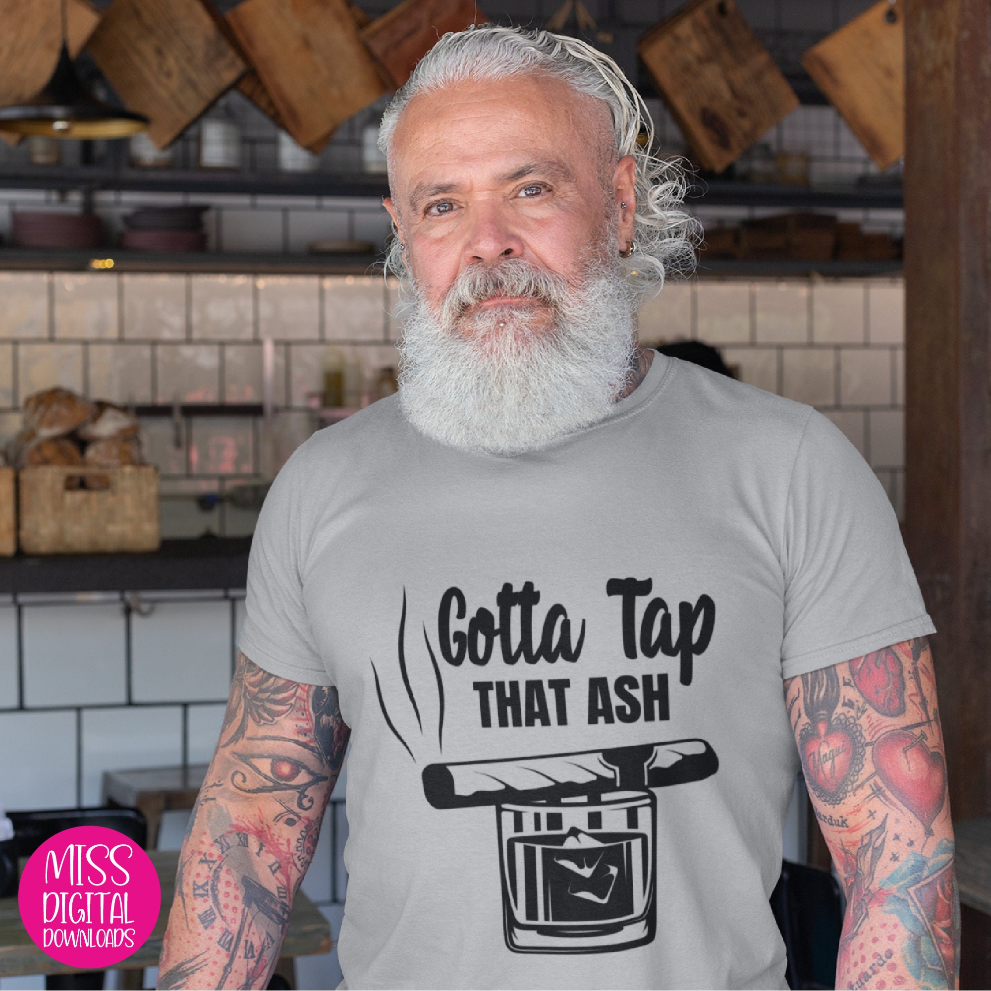 Gotta Tap That Ash Cigar & Whiskey Lover, SVG and PNG: Sublimation ...