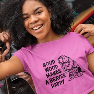 Funny Beaver SVG & PNG Bundle: Good Wood Makes a Beaver Happy Digital ...