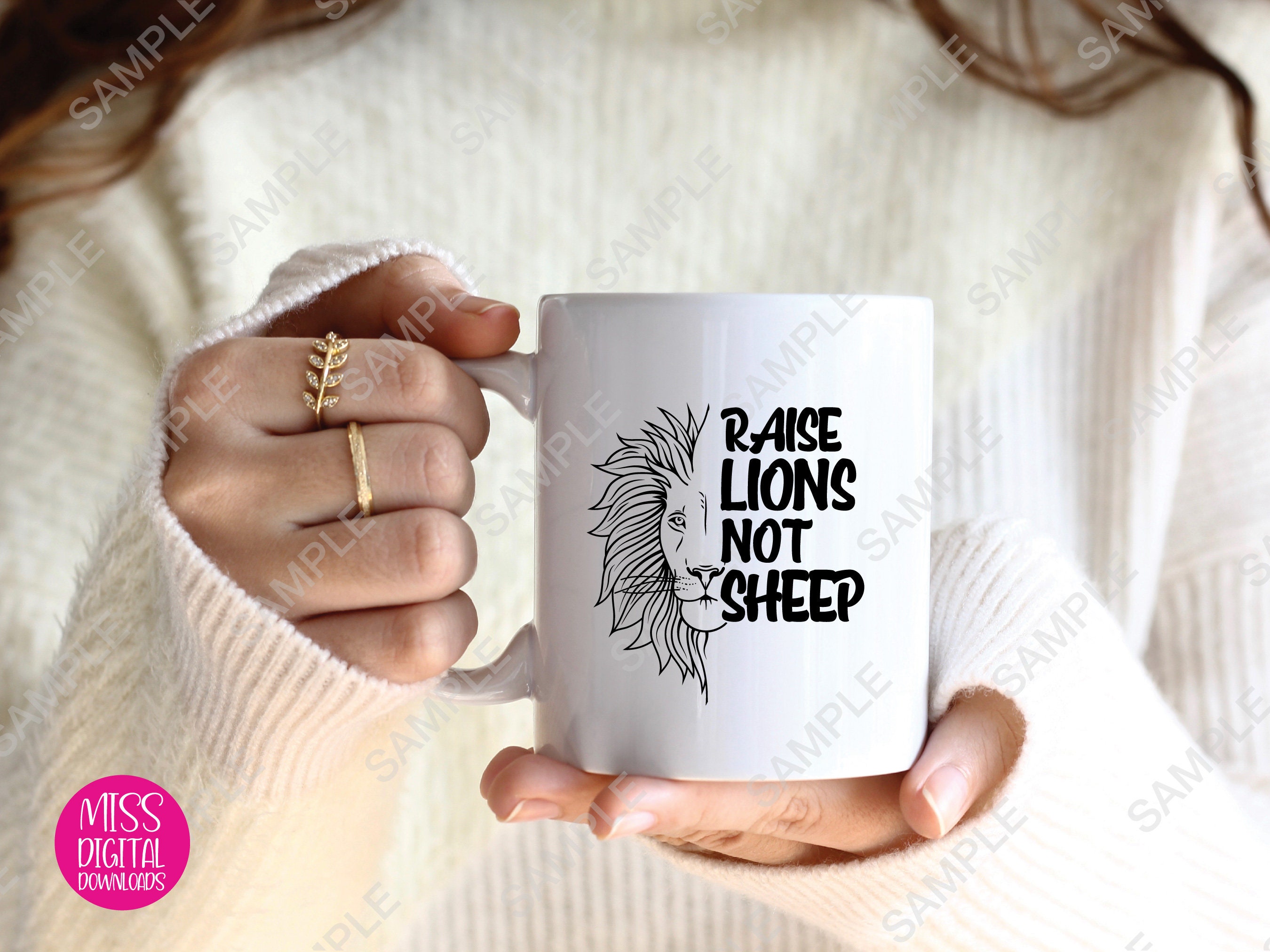 Raise Lions Not Sheep SVG/PNG: Sublimation Cricut Cut File - Etsy